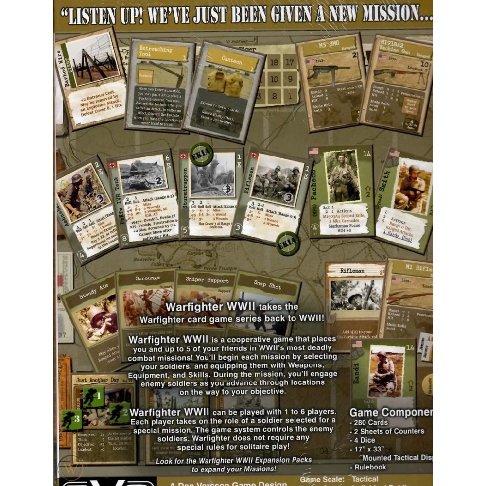Warfighter The WWII Tactical Combat Card Game