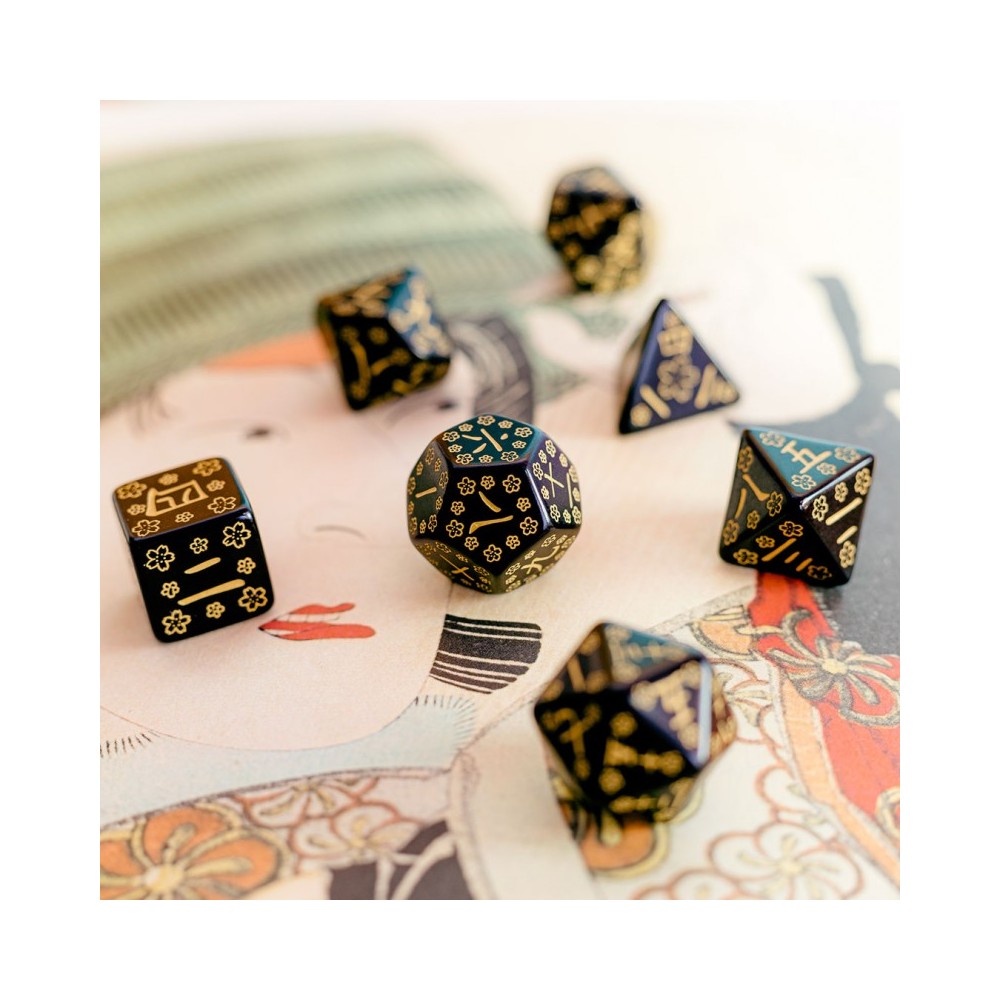 Japanese Dice Set - Deep Night Firefly