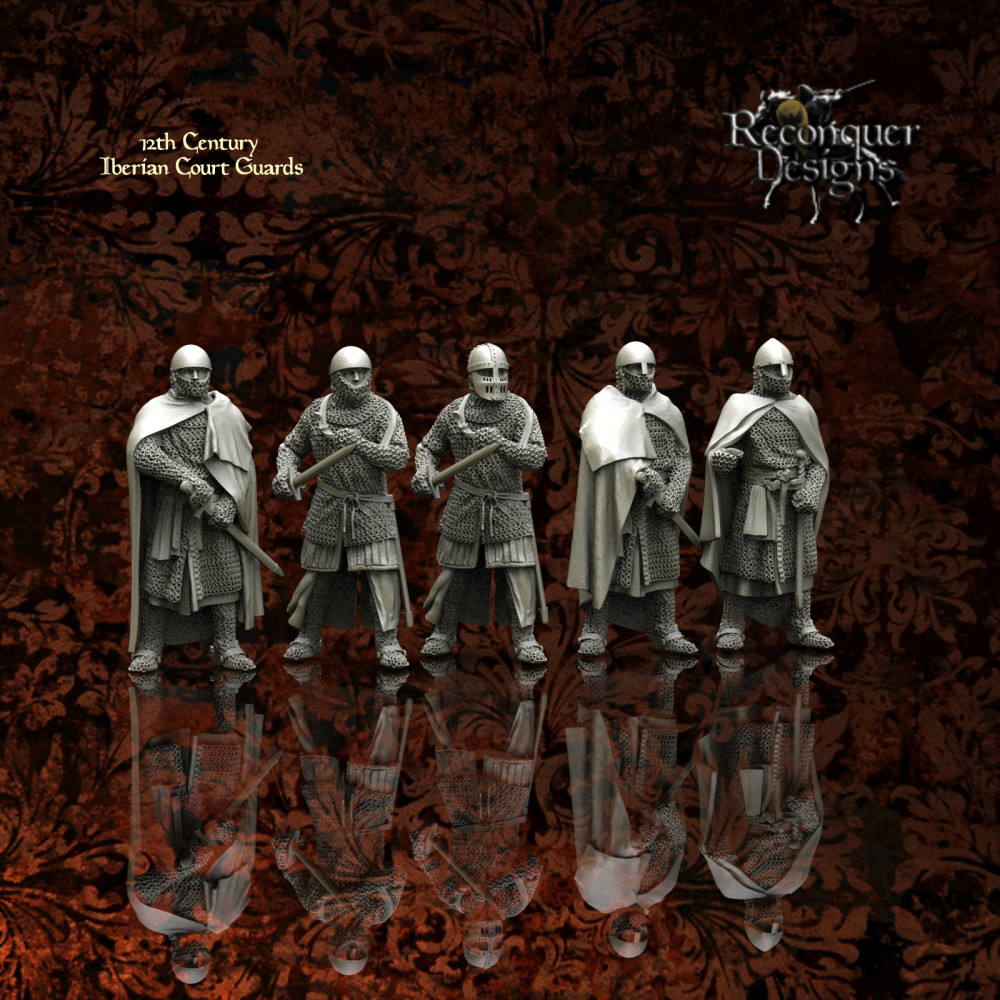 3DCID76 12th Century Iberian christian court guards