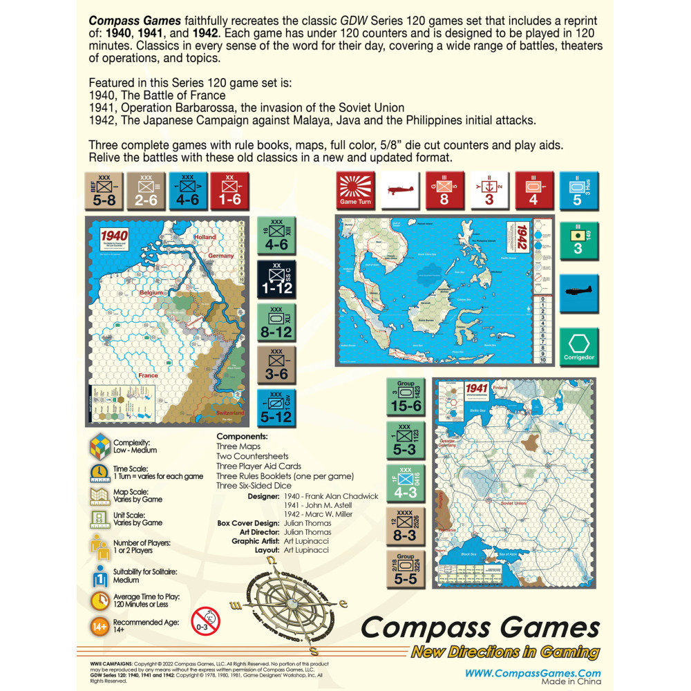 WWII Campaigns: 1940, 1941, and 1942