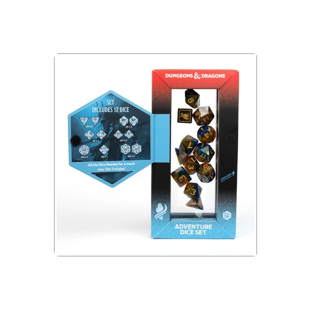 Dungeons & Dragons Dungeons & Dragons Adventure Dice - Monk: Blue